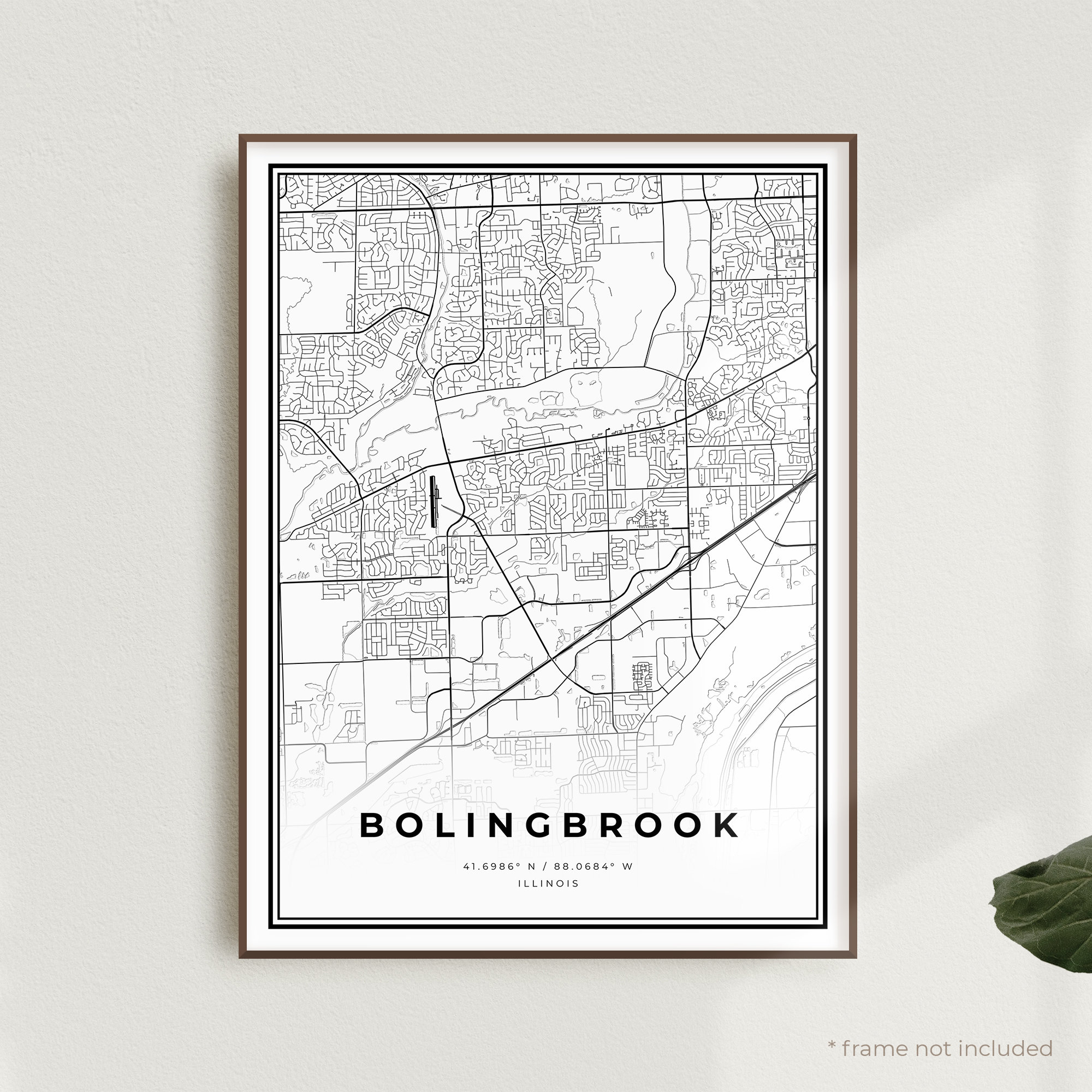 Bolingbrook Map Print Bolingbrook Street Map Poster - Etsy