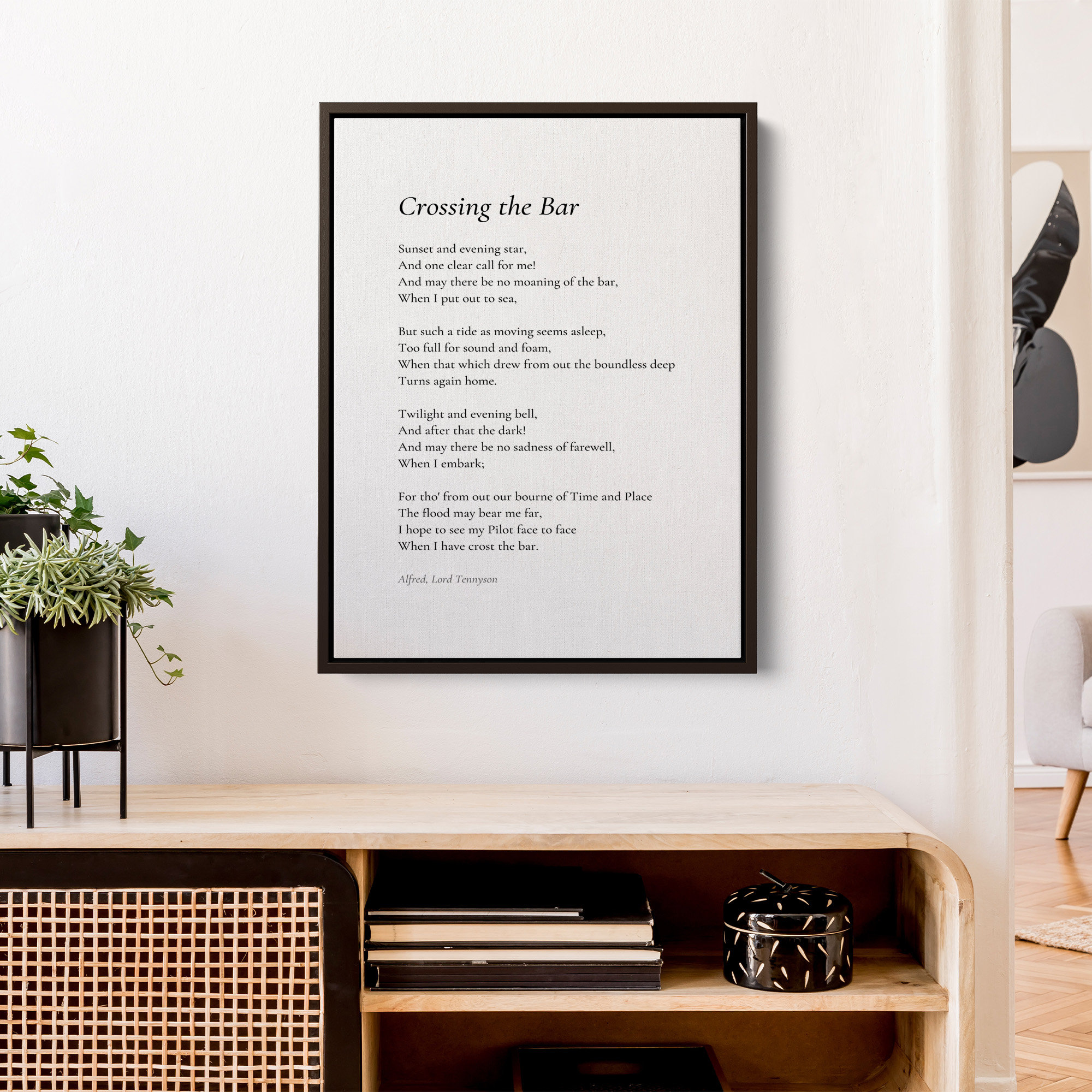 Crossing by Alfred Lord Tennyson Poem Framed Print Framed - Etsy