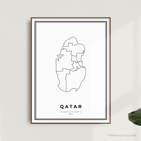 Quatar Map Asia