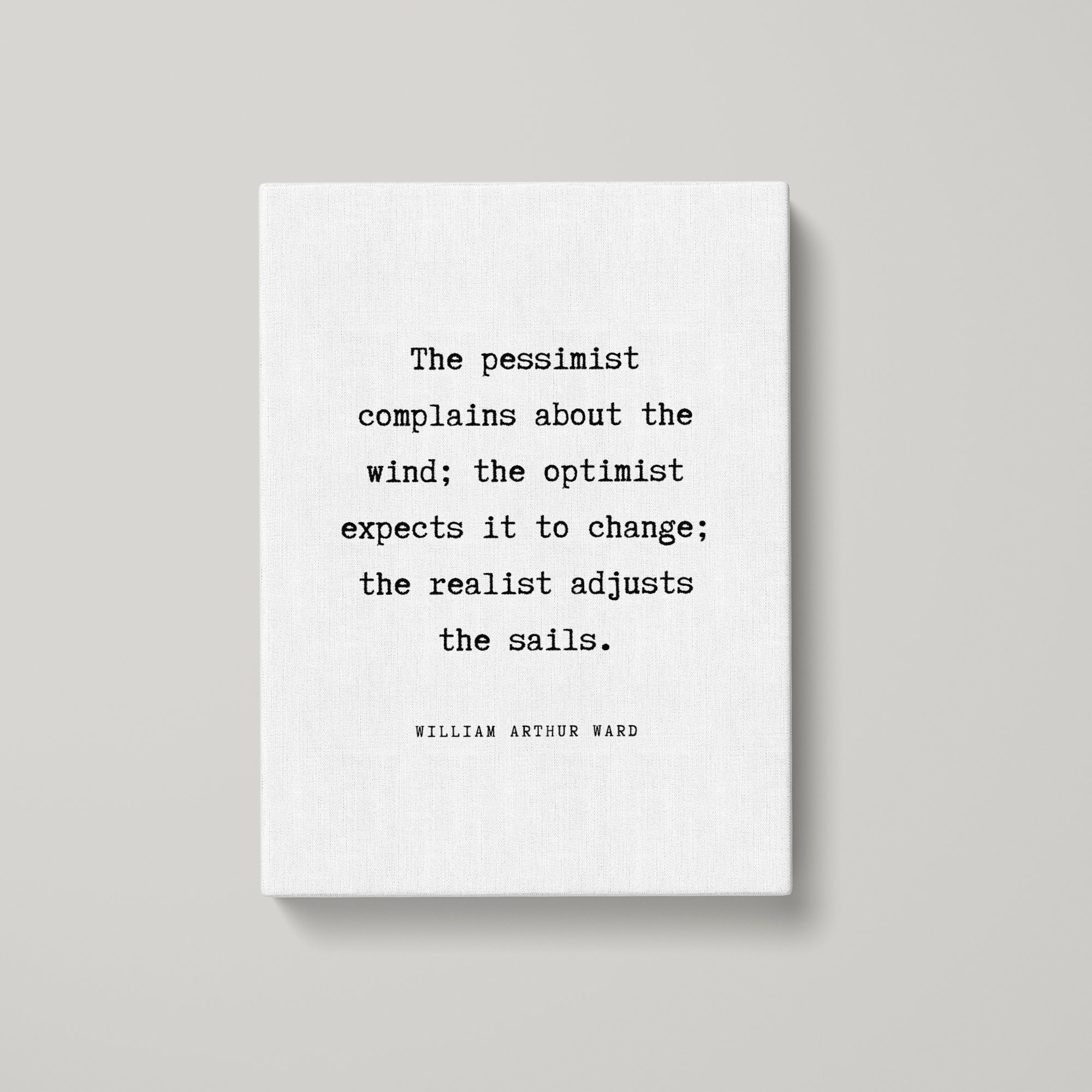 William Arthur Ward the Pessimist Quote Canvas Print Famous | Etsy
