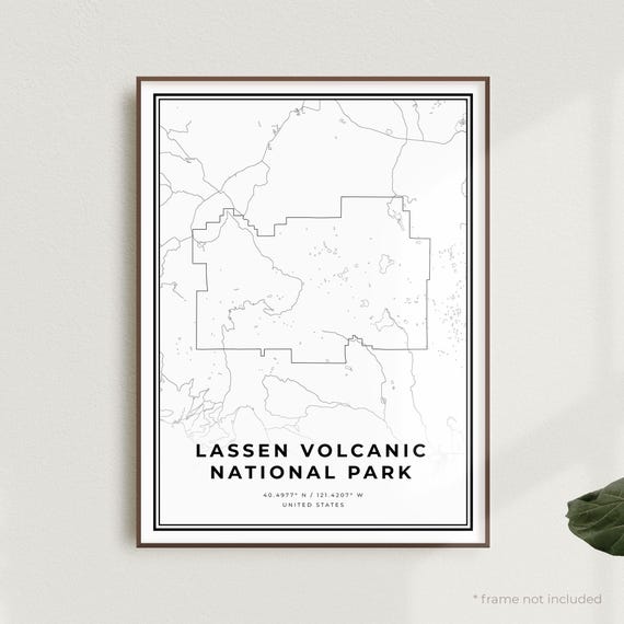 Lassen Volcanic National Park Map