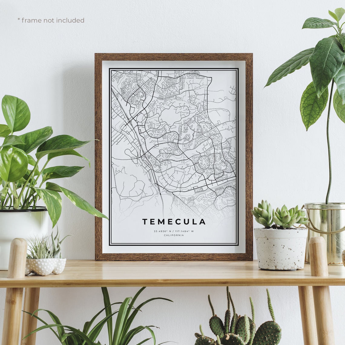 Temecula Map Print Temecula Street Map Poster California - Etsy