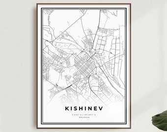 Kishinev Map Decor - Etsy
