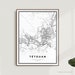Tétouan Map Print Tétouan Street Map Postermorocco Modern - Etsy