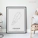 Lebanon Map Print, Lebanon Street Map Poster, Asia, Modern Minimalist ...