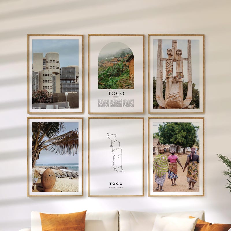 Togo Map Poster - Etsy