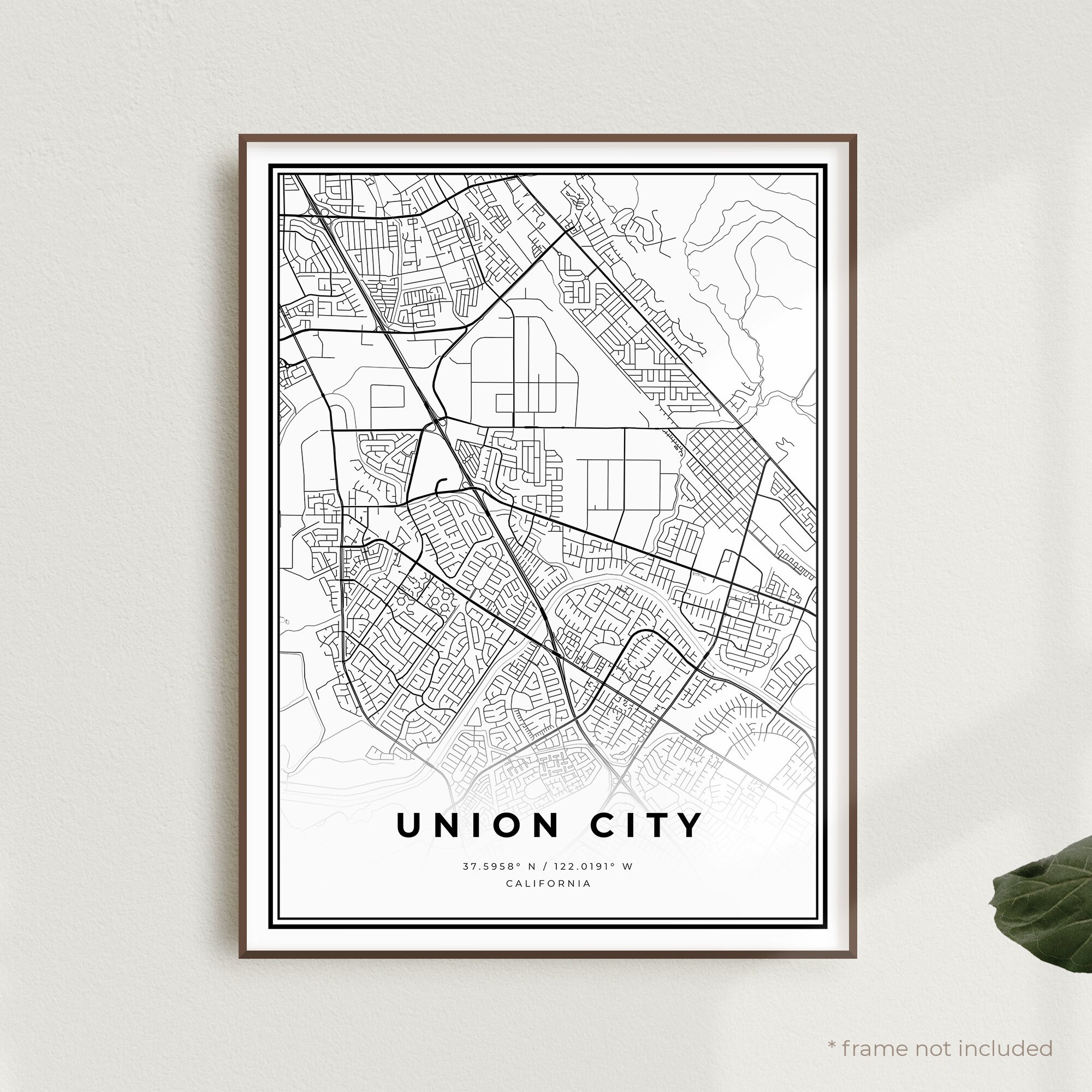 Union City Map Print Union City Street Map Poster | Etsy