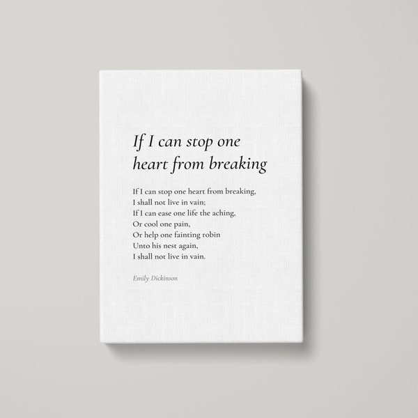 Poem on Canvas - Etsy