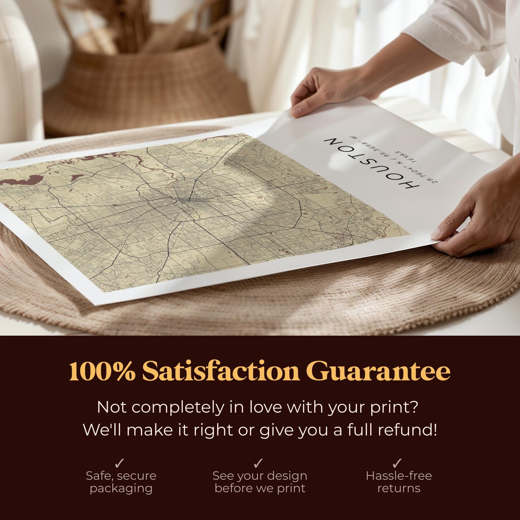 Set of 3 Personalized City Maps, Designer Color Palettes, Custom ...