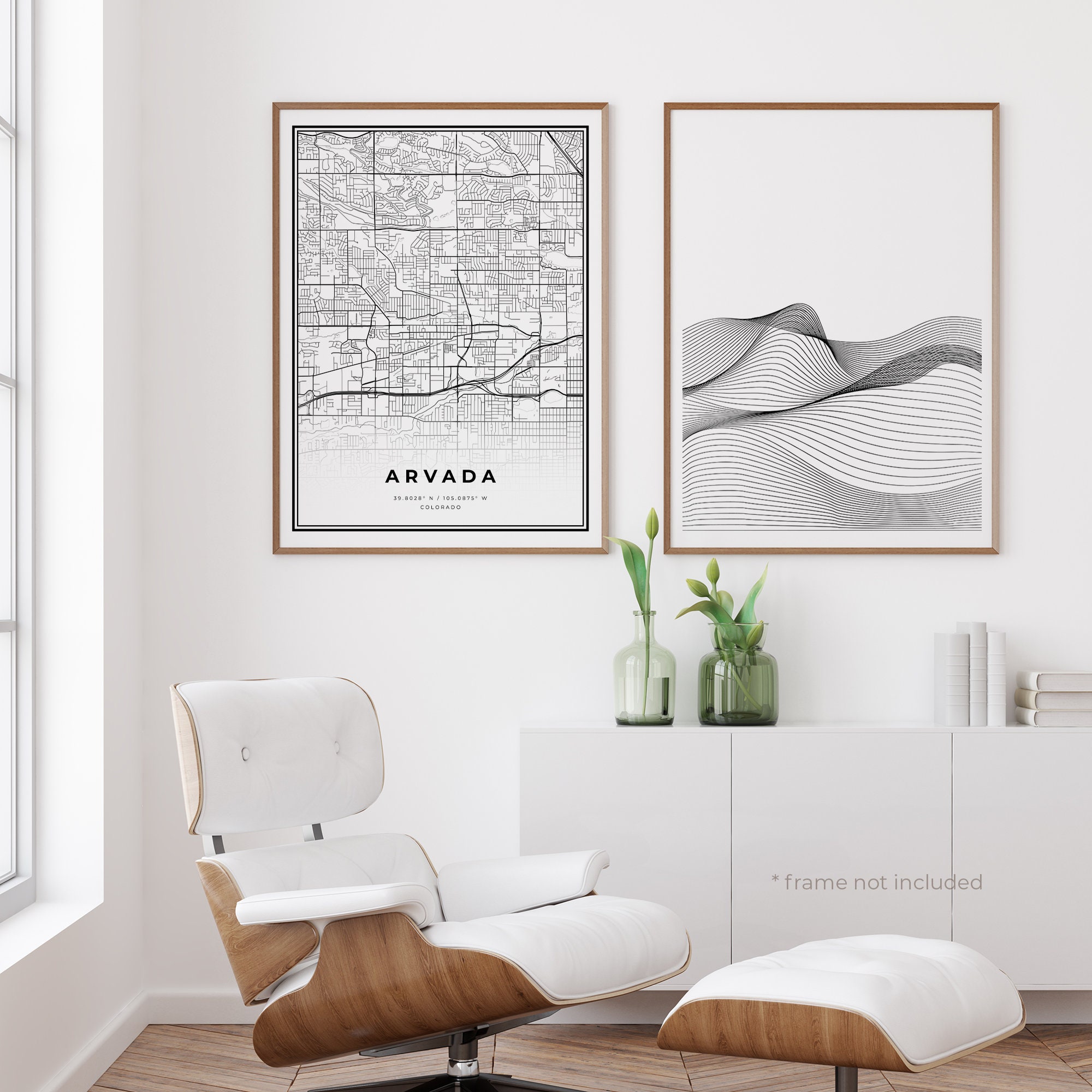 Arvada Map Print Arvada Street Map Poster Colorado Modern | Etsy
