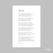 One Art by Elizabeth Bishop Poem Print Poetry Print Gift, Literaty ...