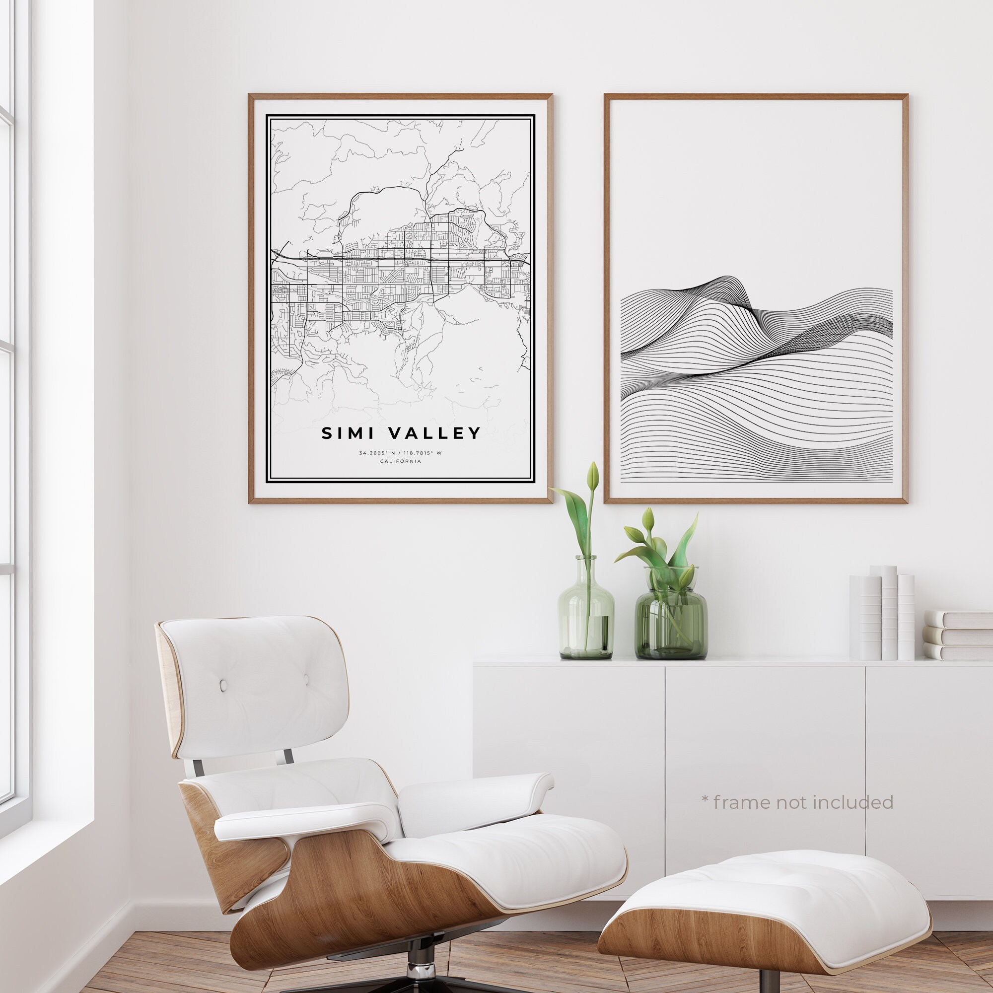 Simi Valley Map Print Simi Valley Street Map Poster - Etsy
