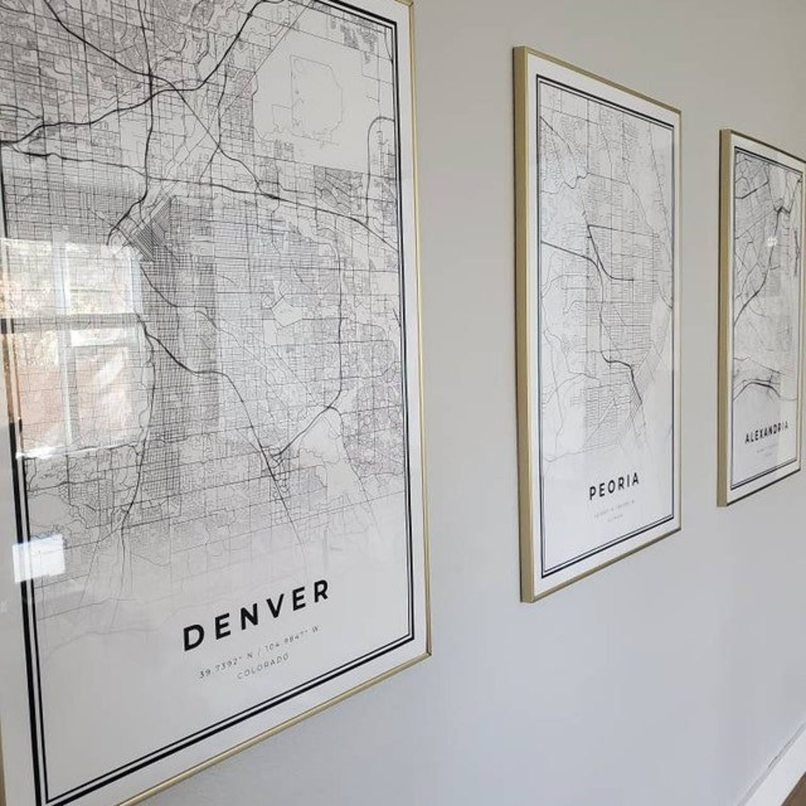 Custom Map Personalized Map Prints Map Posters Custom Map | Etsy