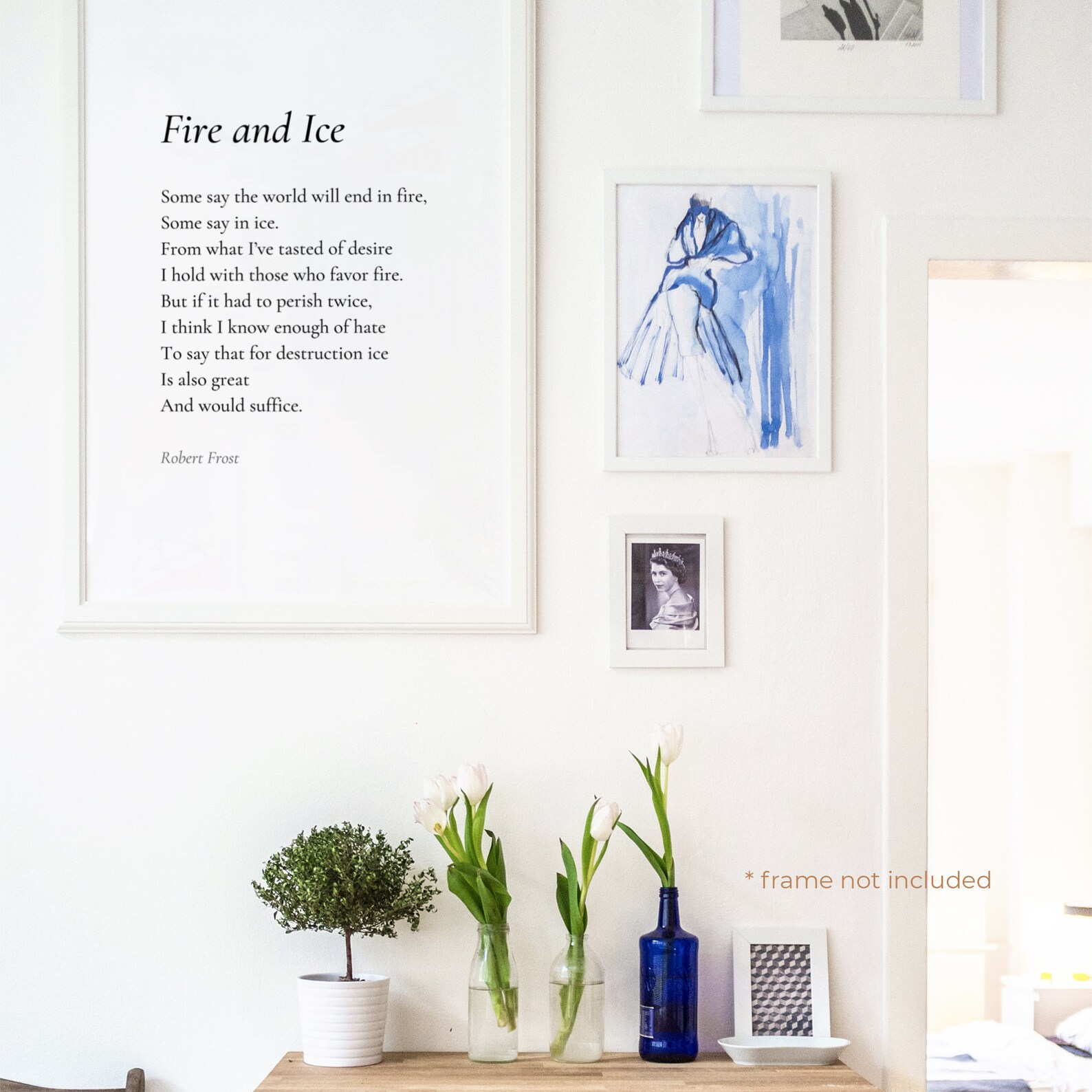 Fire and Ice by Robert Frost Poem Print Poetry Print Gift - Etsy