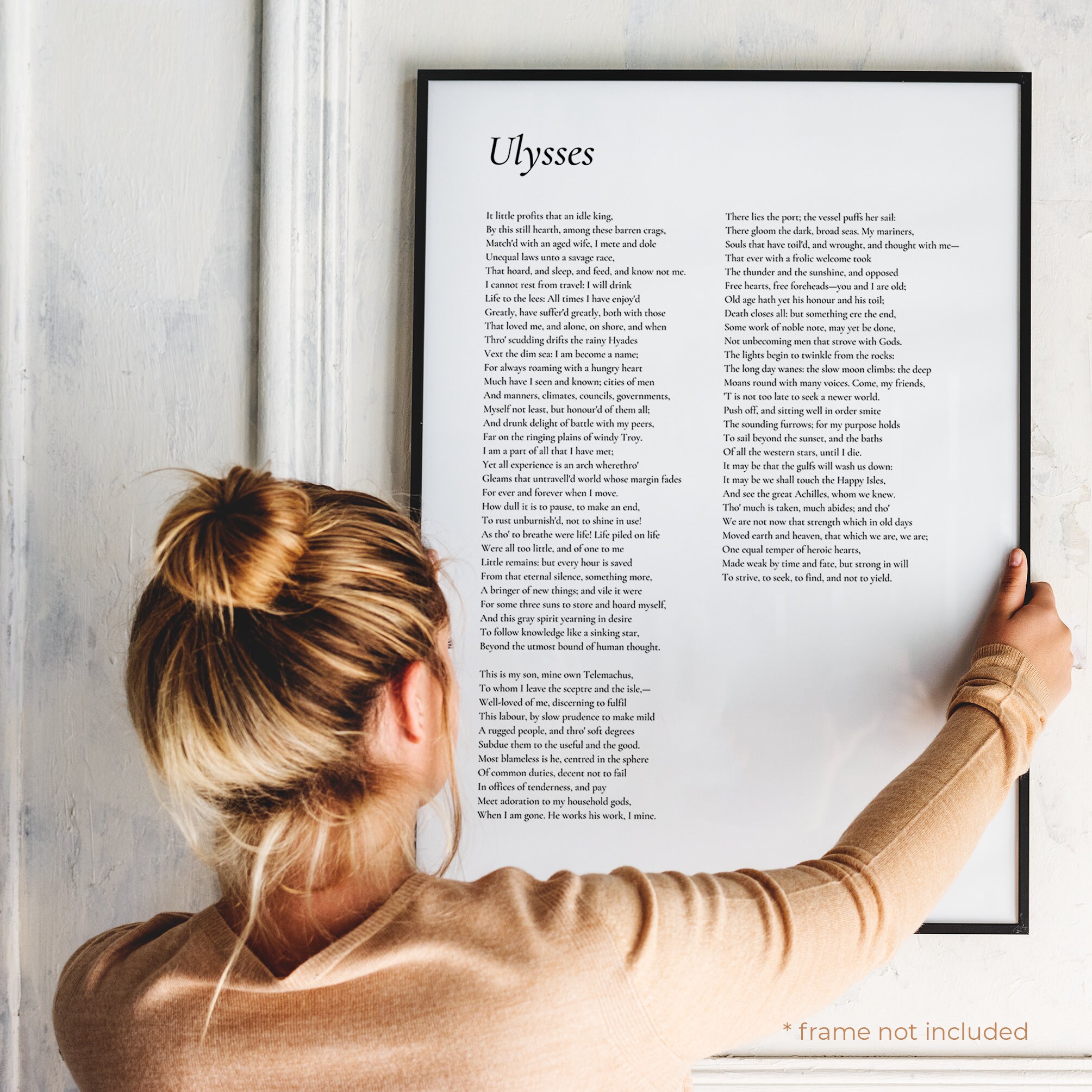 Ulysses by Alfred Lord Tennyson Poem Print Poetry Print | Etsy