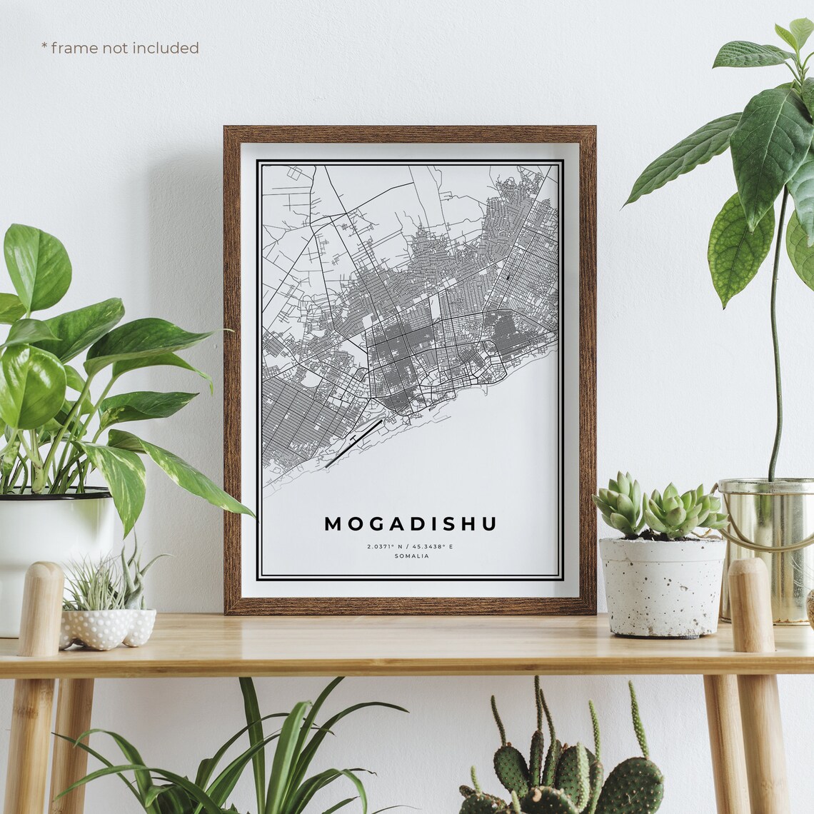 Mogadishu Map Print Mogadishu Street Map Postersomalia - Etsy