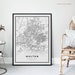 Multan Map Print, Multan Street Map Poster,pakistan, Modern Minimalist ...