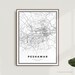 Personalized Home Map, Custom Housewarming Gift, First Home Gift for ...