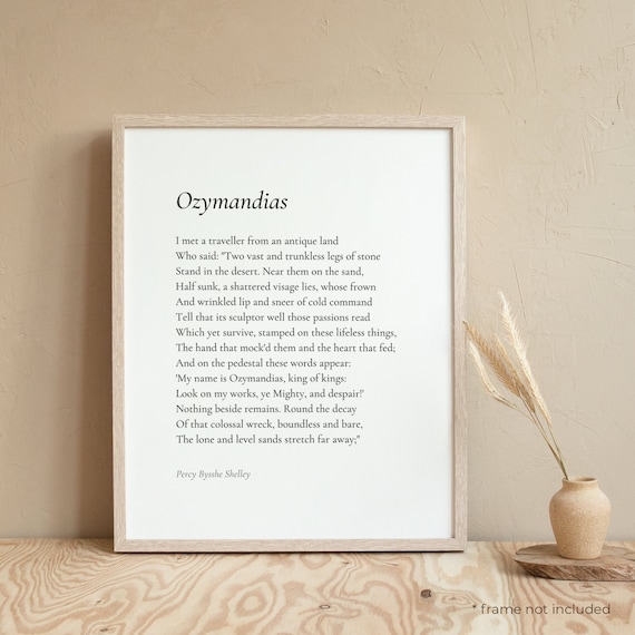 Ozymandias Percy Bysshe Shelley