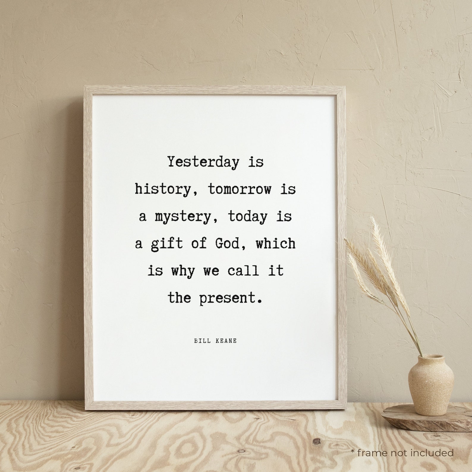 Bill Keane Yesterday is History Quote Print Book Quote Print | Etsy