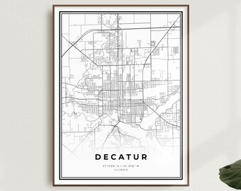 Decatur Art Poster - Etsy