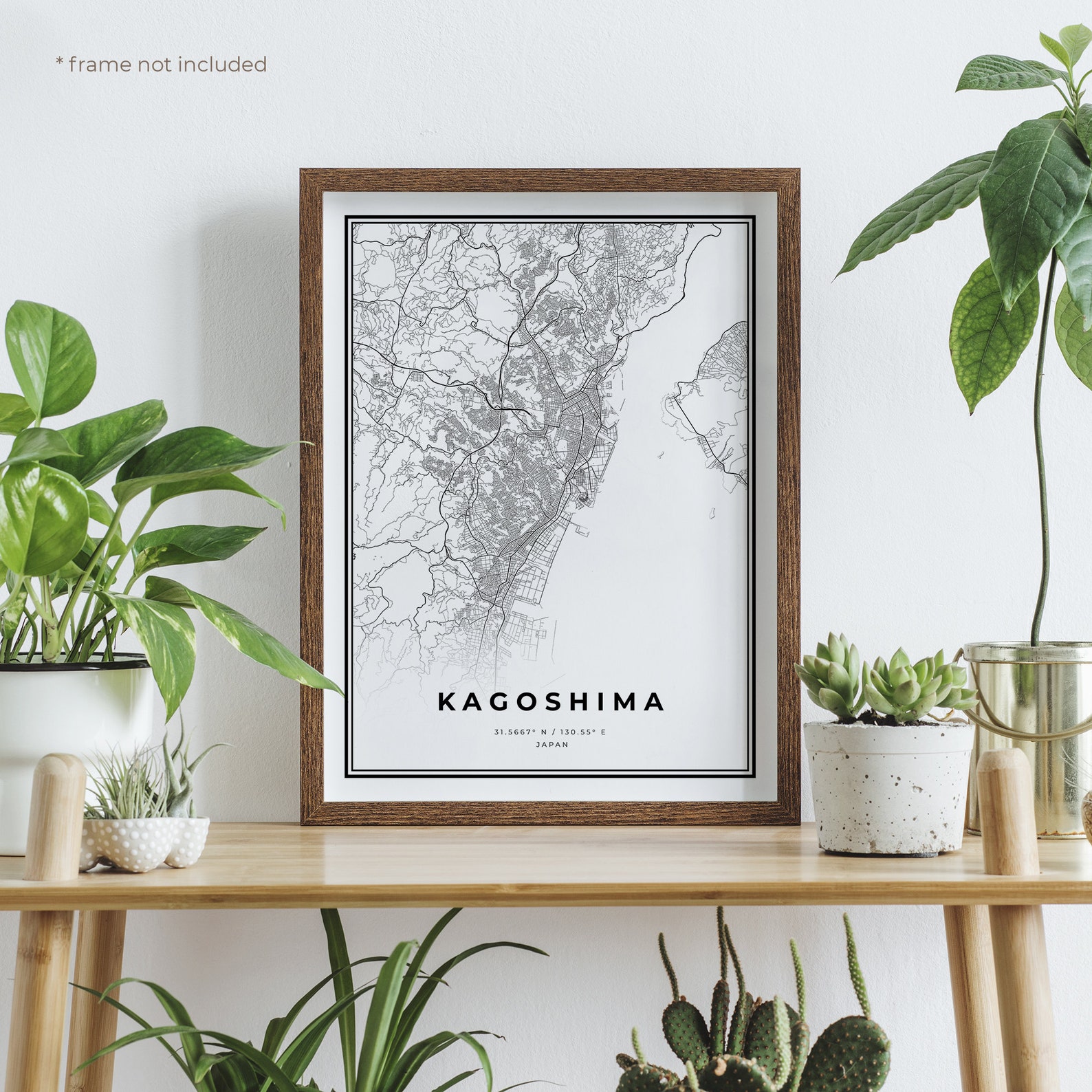 Kagoshima Map Print Kagoshima Street Map Poster Japan - Etsy