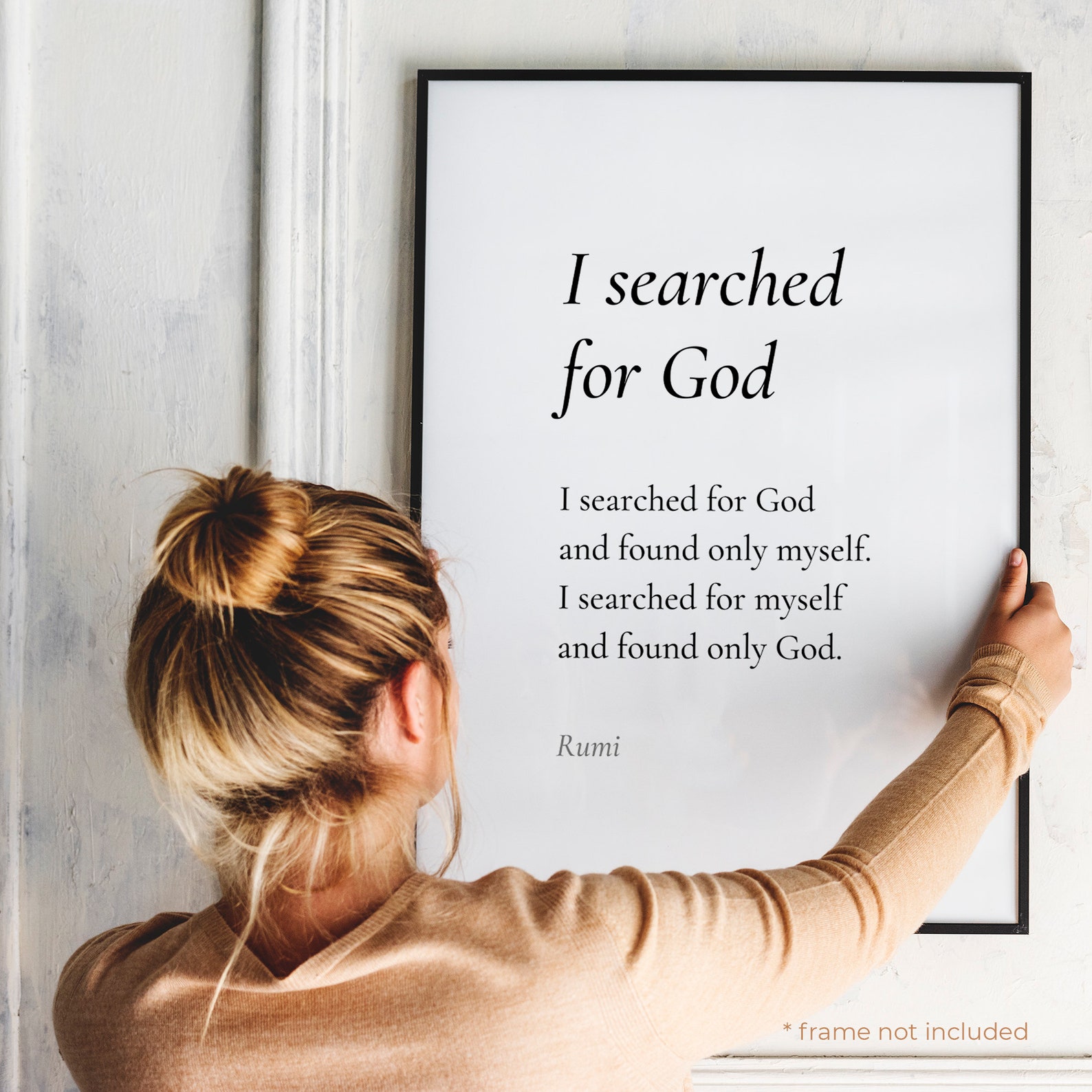 I Searched for God by Rumi Poem Print Poetry Print Gift - Etsy