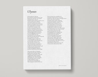 Ulysses Poem Tennyson - Etsy