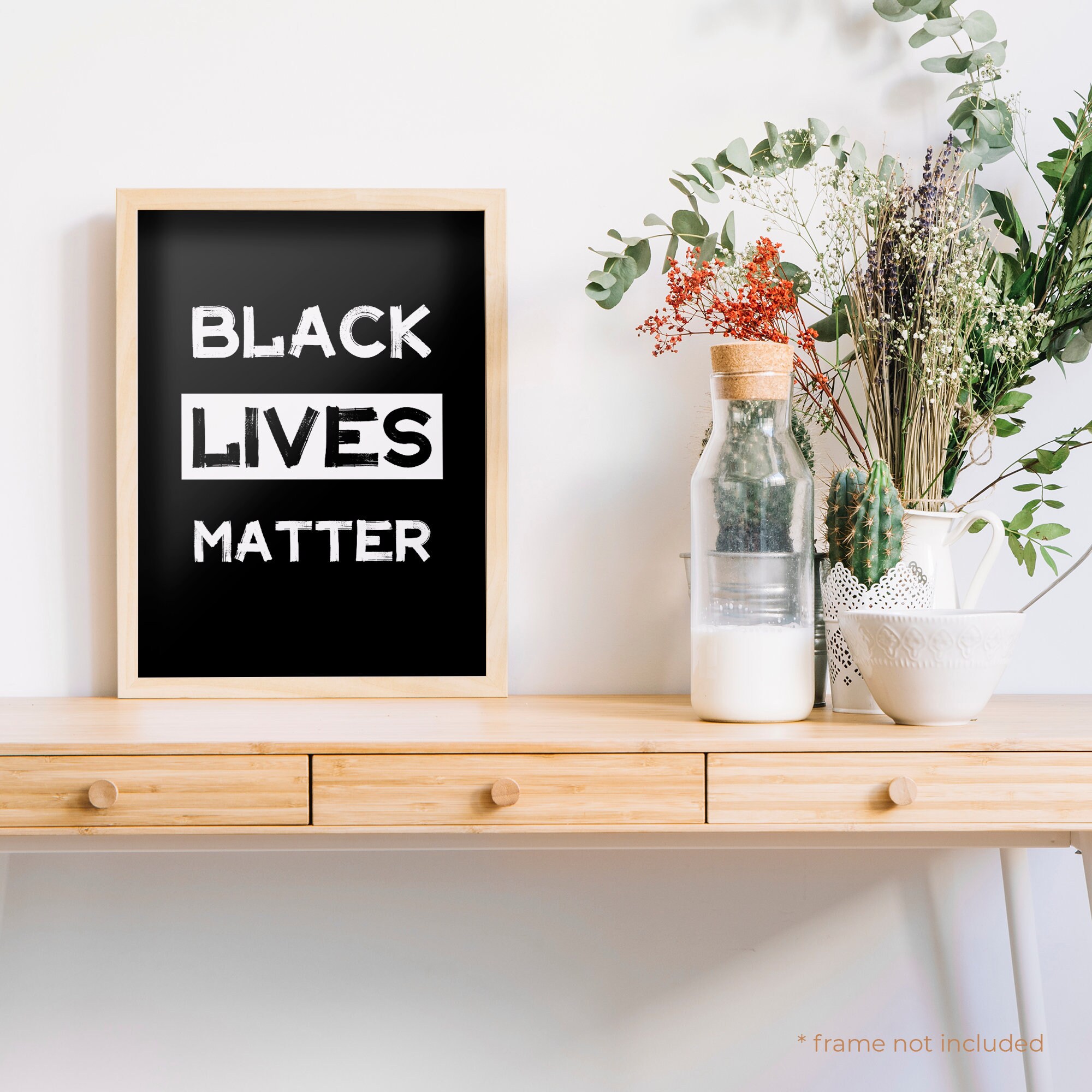 Black Lives Matter Printable Poster BLM Wall Art African | Etsy