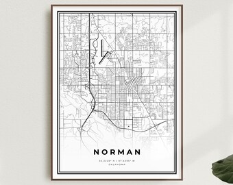 Norman Street Map - Etsy