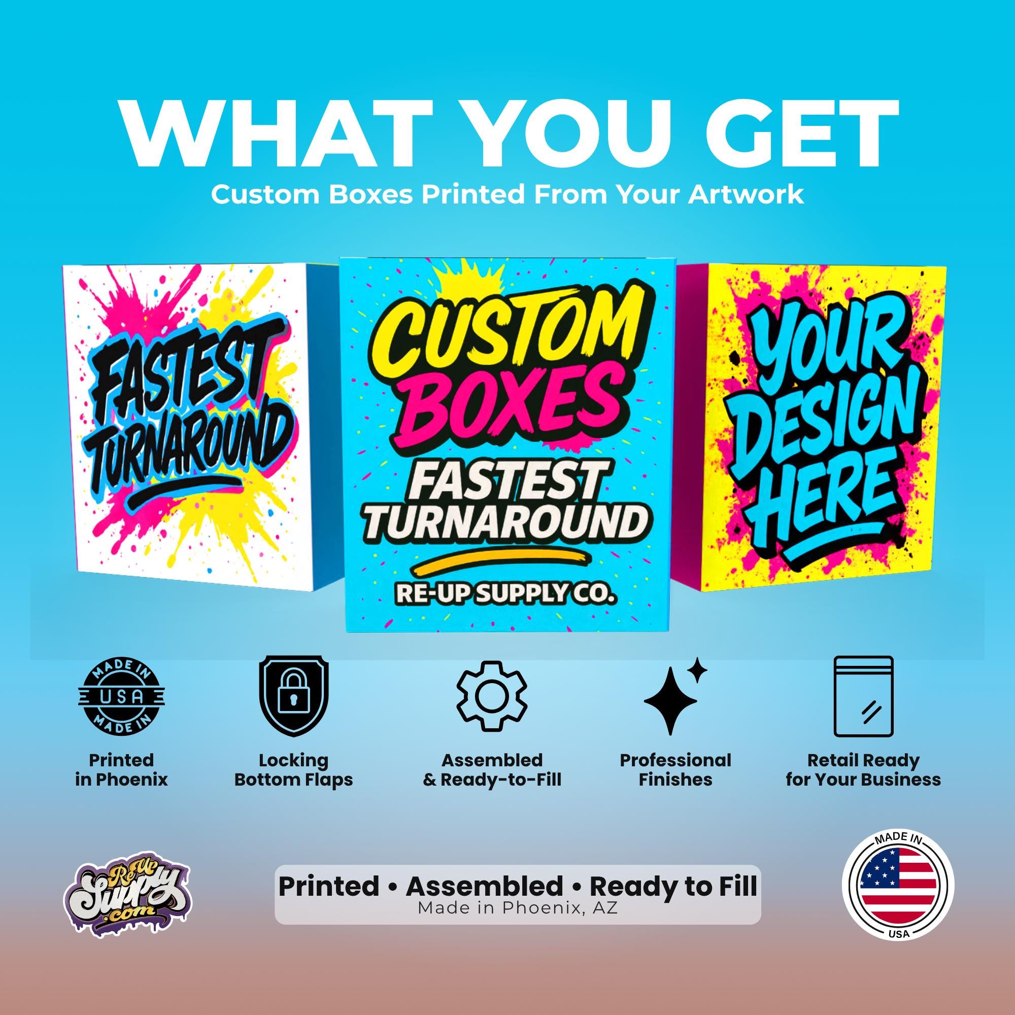 Custom Printed Boxes – Small Cereal Box Style (3.5 X 4 X 1.5) – Retail ...