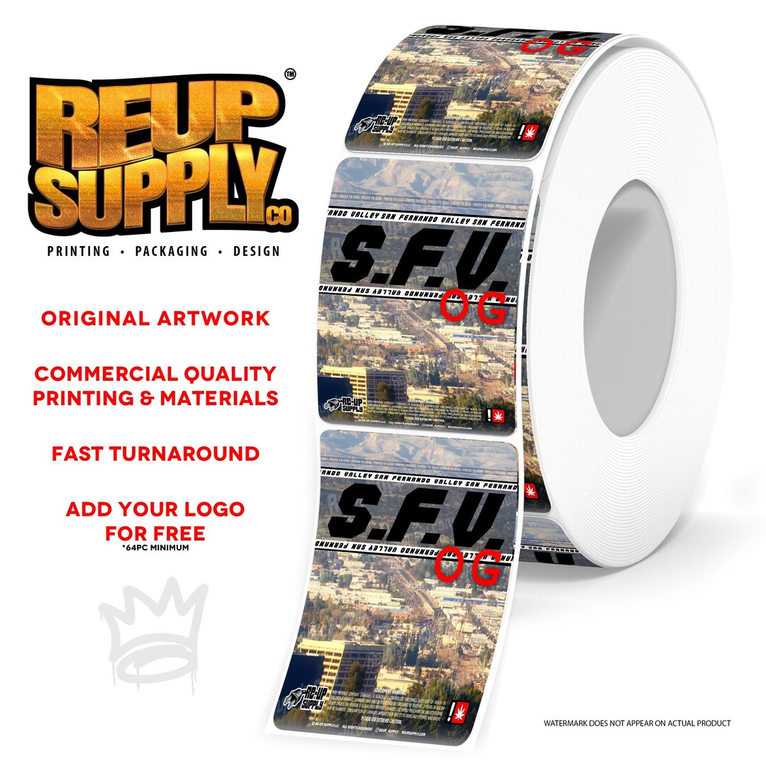 SFV OG Cannabis Strain Artwork HD Labels by Reupsupply - Etsy