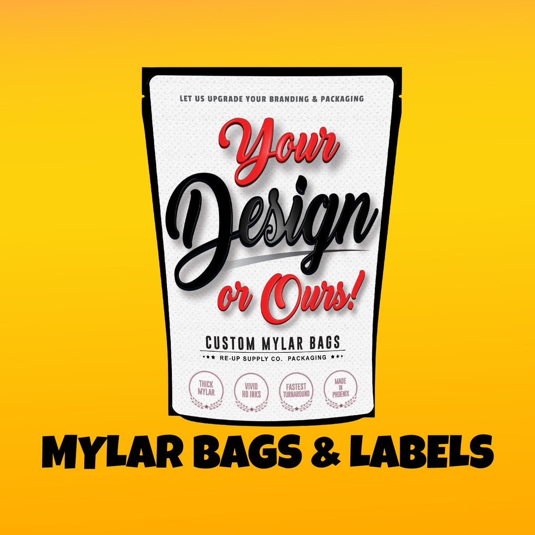 FAST Custom Packaging Mylar Bags & Labels 3.5g, 7g, 14g, 1oz Sizes Your ...