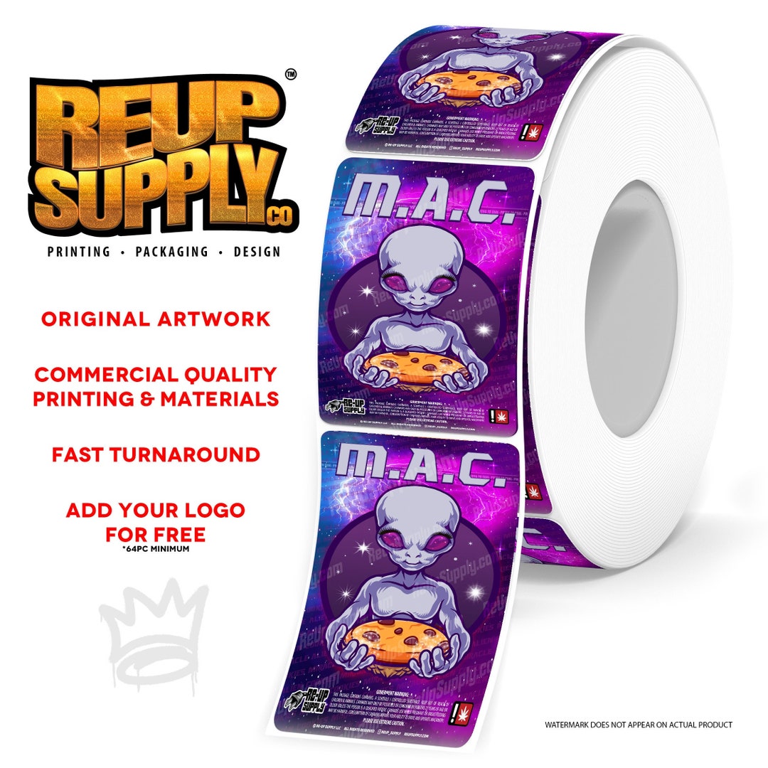 MAC V2 Cannabis Strain Artwork HD Labels by Reupsupply 3.5g, 7g, 14g ...