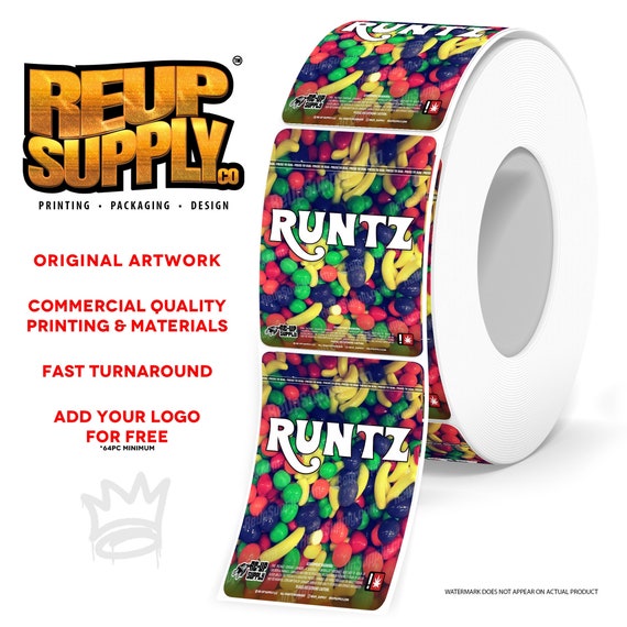 RUNTZ V2 Cannabis Strain Artwork HD Labels by Reupsupply - Etsy
