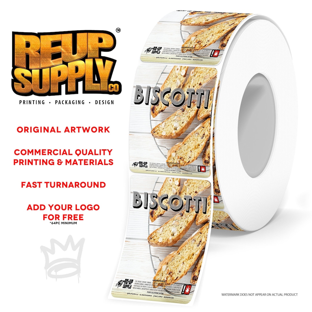 BISCOTTI Cannabis Strain Artwork HD Labels by Reupsupply - Etsy