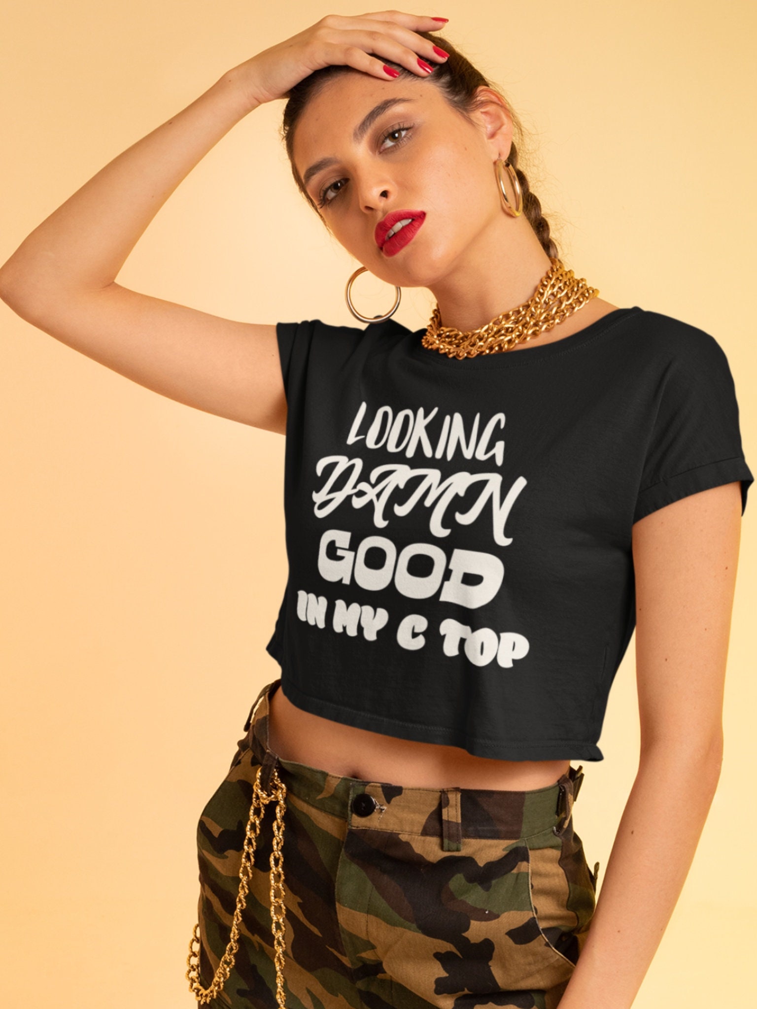 Crop Top, Crop Tee, Looking Damn Good in My C Top, Crop Tops for Women ...