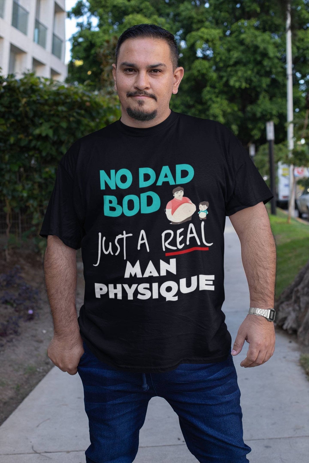 It's Not A Dad Bod It's A Father Figure T Shirt Dad Bod Shirt No Dad ...