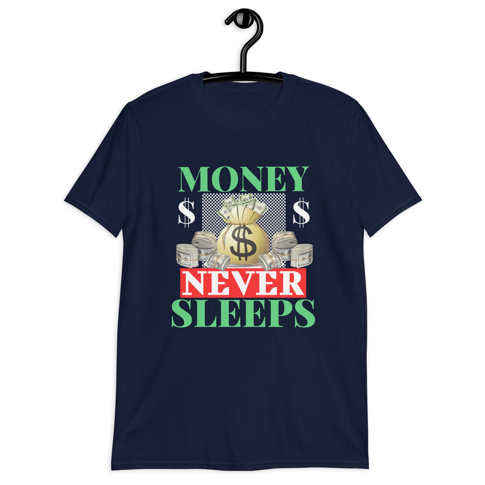 Vintage Graphic Rap Money Shirt, Money Never Sleeps T-shirt, Gifts for ...