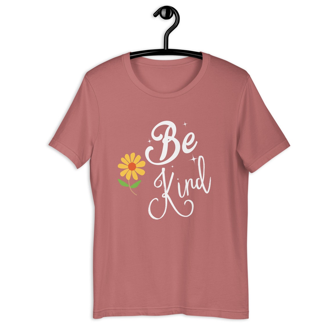 Be Kind Shirt, Be Kind T-shirt, Black Be Kind Flower Shirt, Gifts for ...