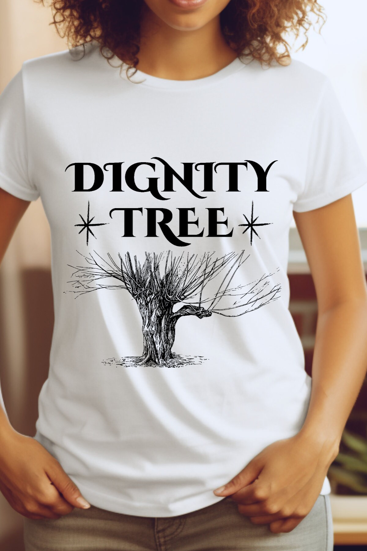 Dignity Tree Shirt, Tree Tshirt, Gnarled Tree T-shirt, Gift for Her ...