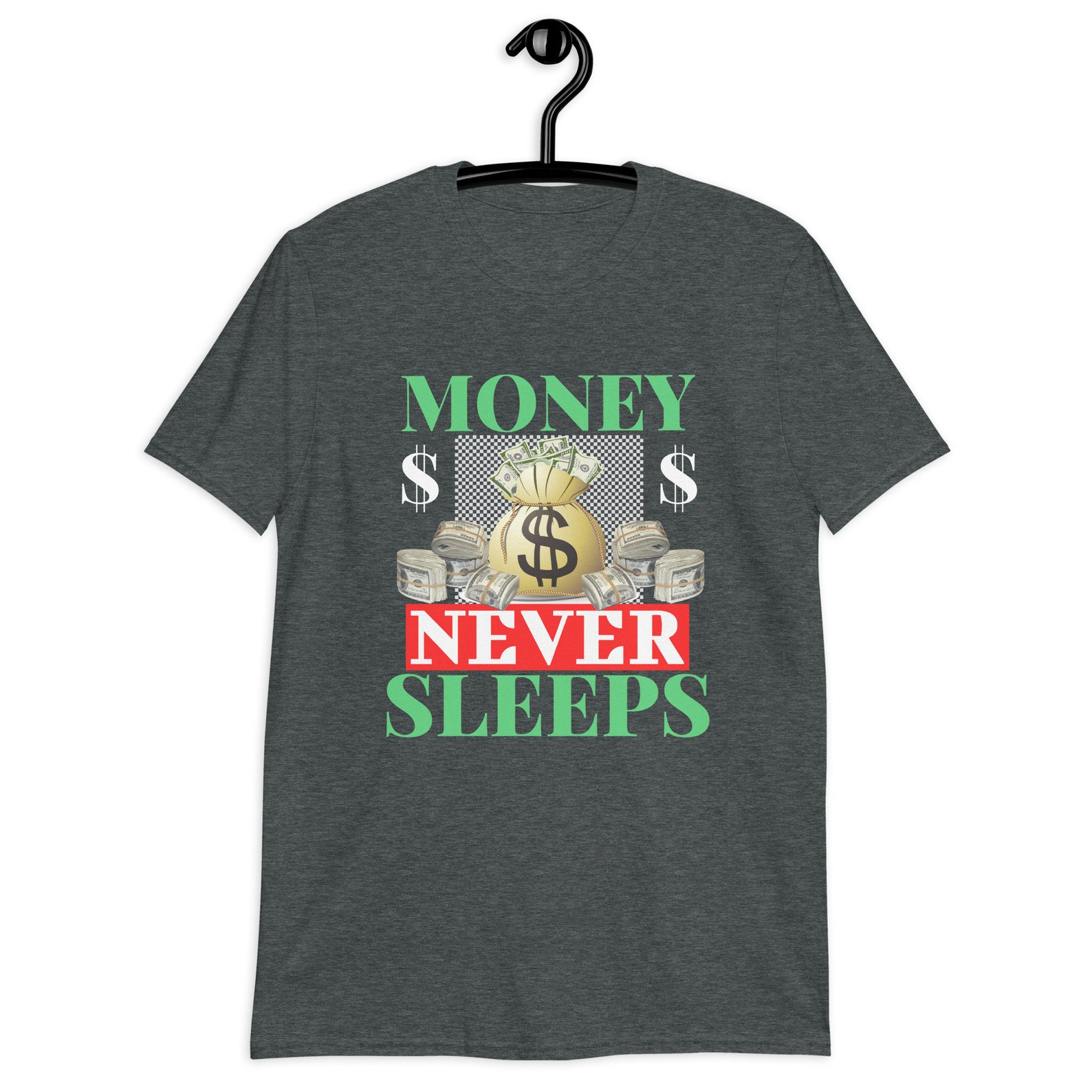 Vintage Graphic Rap Money Shirt, Money Never Sleeps T-shirt, Gifts for ...