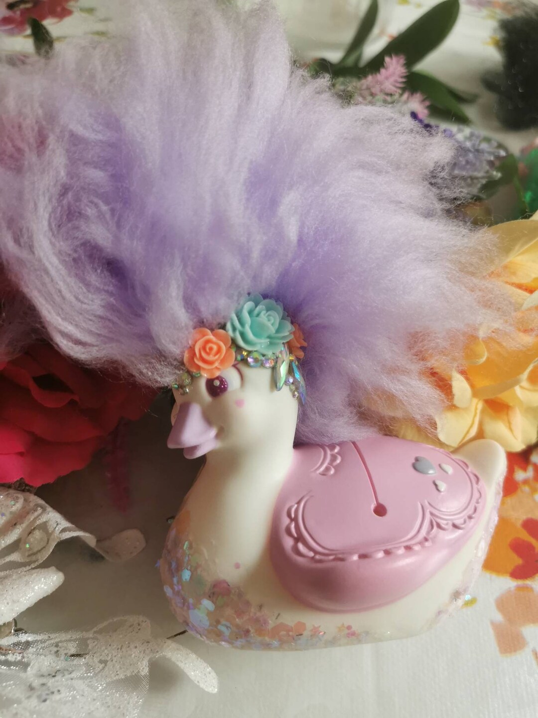 Vintage Upcycled Keyper Retro Toy Swan - Etsy