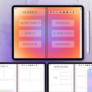 Undated Digital Planner, Gradient Planner, Aura Planner, Digital ...