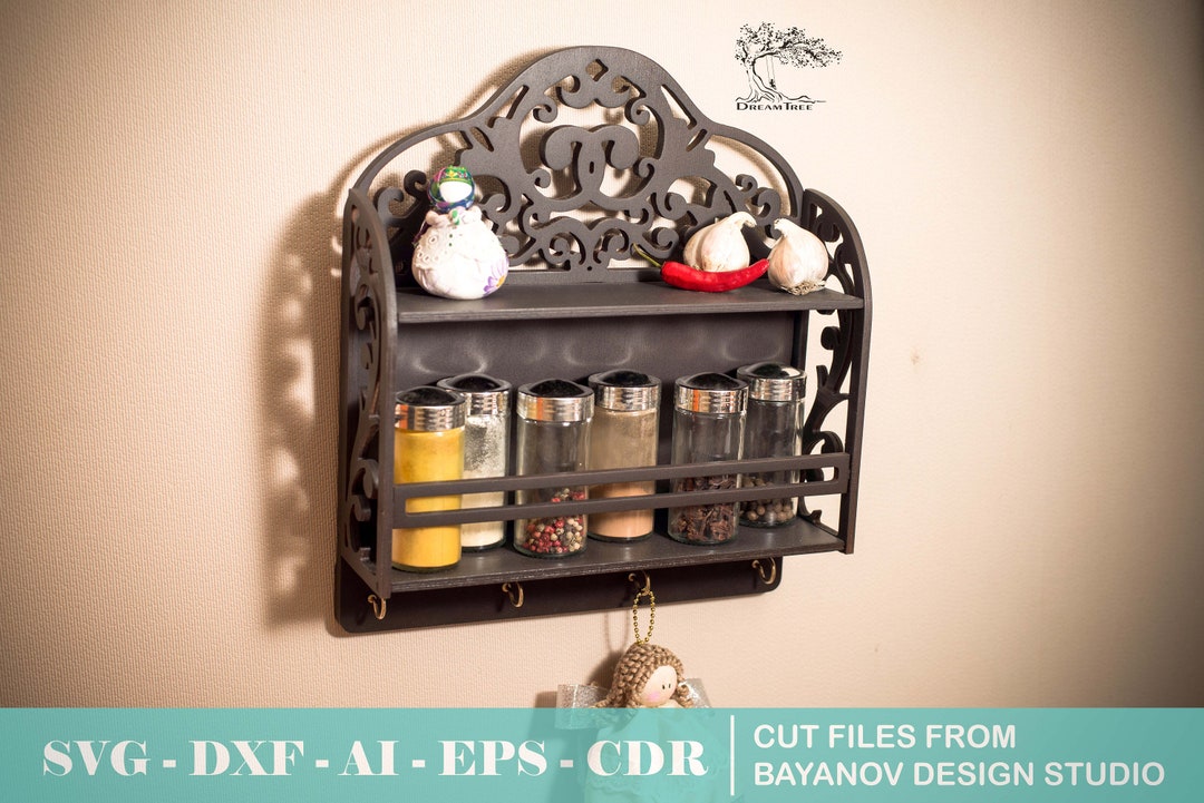 Wall Shelf Svg Dxf Ai Cdr Eps Vector Cnc Plans, Laser Cutting,wooden ...