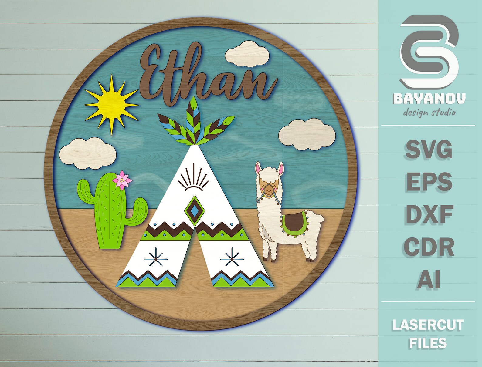 Baby Name Sign Bundle Laser Cut SVG Files for Glowforge Baby - Etsy