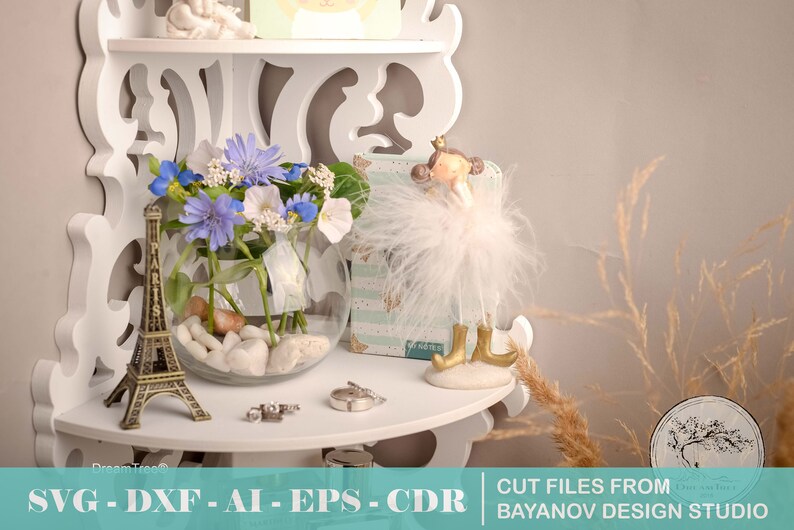 Patterned Corner Wall Shelf Laser Cut File Svg Dxf Ai Cdr Eps - Etsy