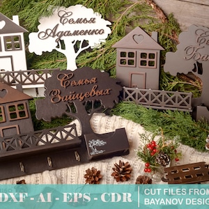 Key Holder "family Tree" Shelf Laser Cut Files,cnc Files,vector File ...