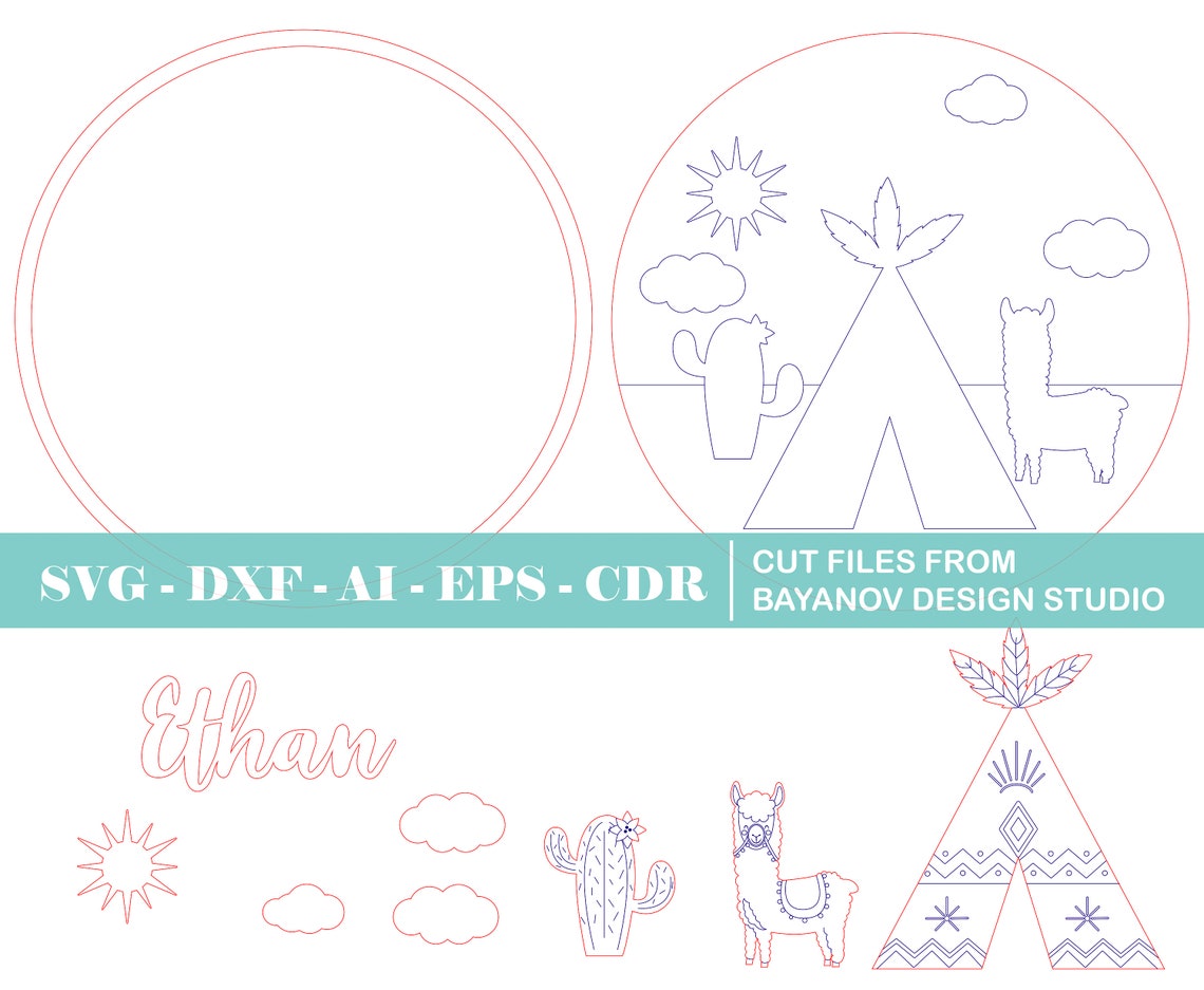 Baby Name Sign Bundle Laser Cut SVG Files for Glowforge Baby - Etsy