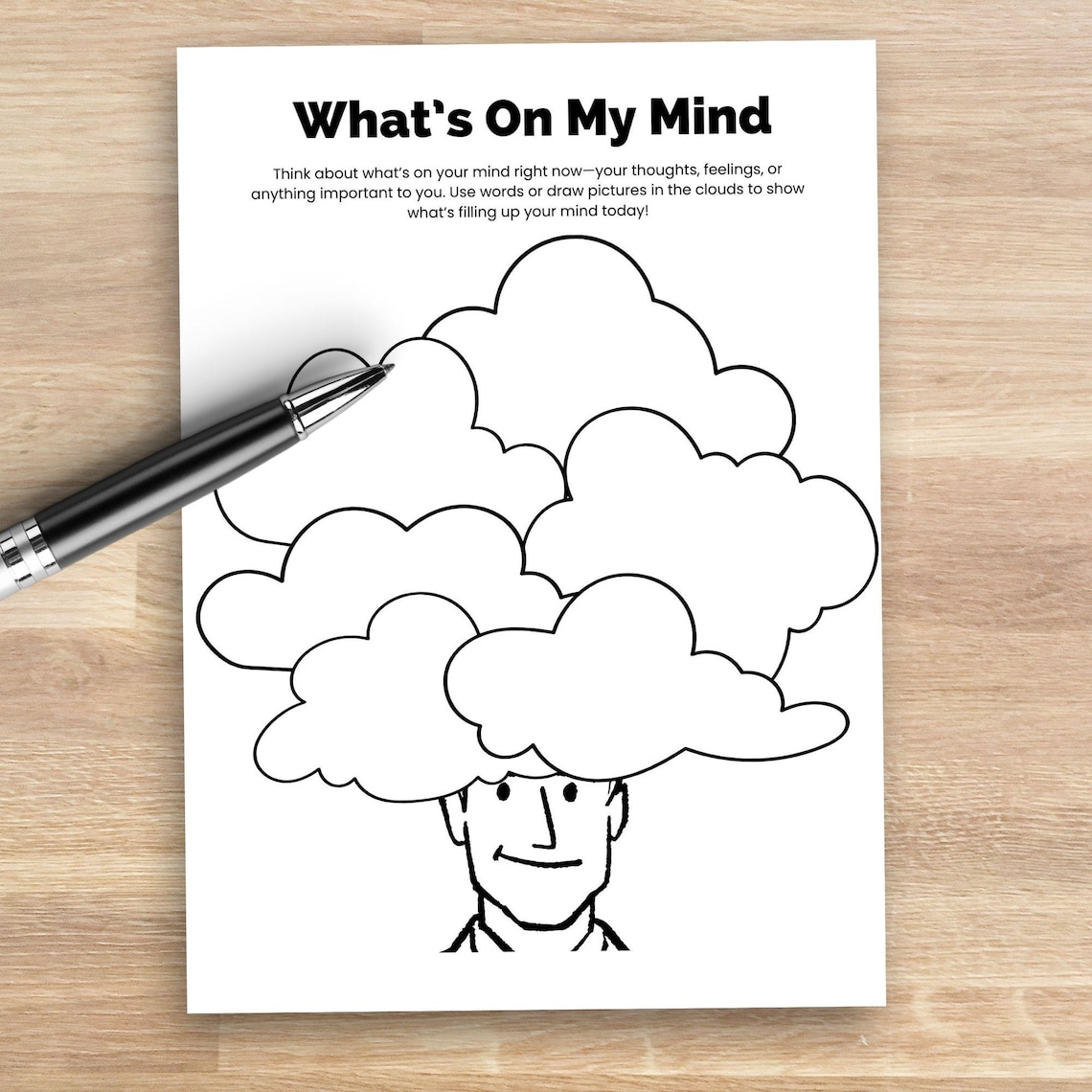 Printable Self-expression Worksheets for Children and Adults , Therapy ...